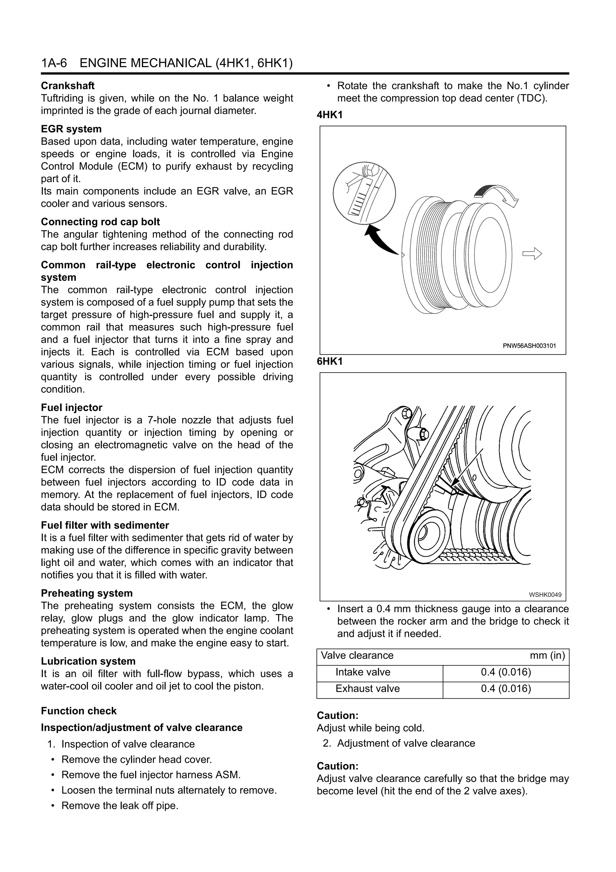 Jcb isuzu 4 hk1 engine service repair manual | PDF