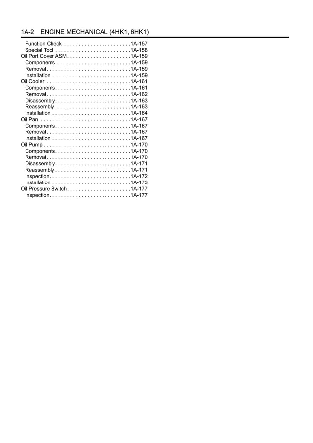Jcb isuzu 4 hk1 engine service repair manual | PDF | Auto Type | Automotive