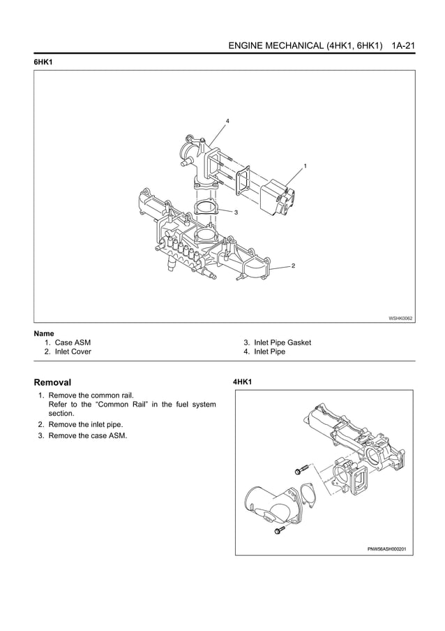 Jcb isuzu 4 hk1 engine service repair manual | PDF | Auto Type | Automotive