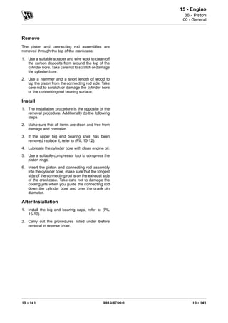 Jcb jcb305, js305 excavator service repair manual (from 2452101 to ...