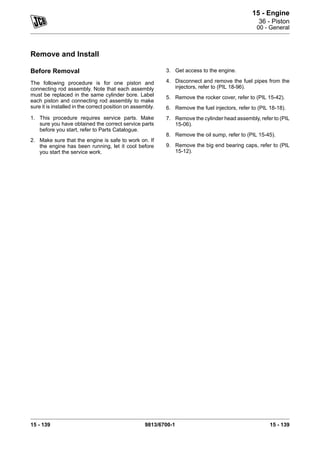 Jcb jcb305, js305 excavator service repair manual (from 2452201 to ...