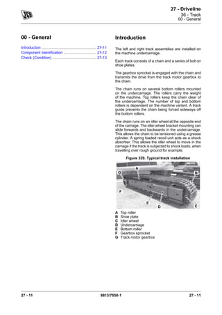 Jcb js130 excavator service repair manual sn from 2373080 to 2375080 | PDF