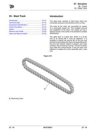 Jcb js145 excavator service repair manual sn 2397465 and up | PDF