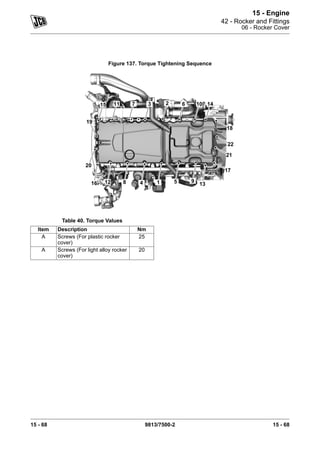 Jcb js330 excavator service repair manual sn from 2491581 onwards | PDF