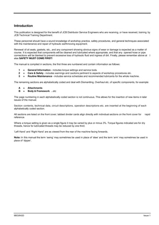 Jcb js460 tracked excavator service repair manual sn714550 onwards | PDF