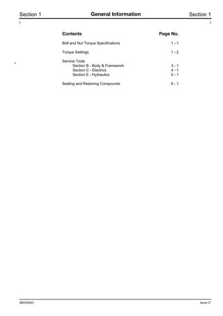 Jcb js500 tracked excavator service repair manual sn714550 onwards | PDF