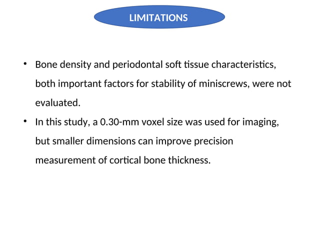 JC Bone thickness and height of the buccal shelf area and the ...