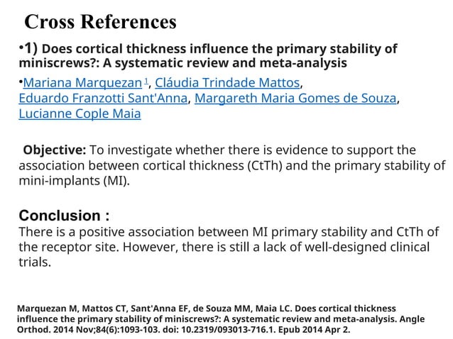 JC Bone thickness and height of the buccal shelf area and the ...