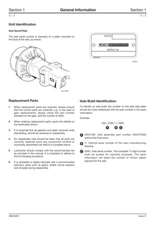 Jcb pd40 axles service repair manual | PDF