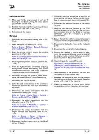 Jcb t2 t3 elec engine 6 cyl service repair manual | PDF