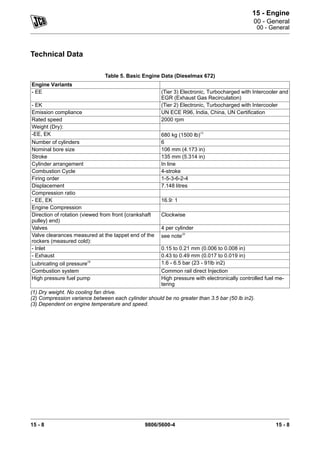 Jcb t2 t3 elec engine 6 cyl service repair manual | PDF