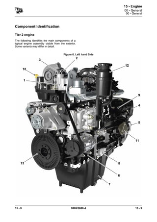 Jcb t2 t3 elec engine 6 cyl service repair manual | PDF