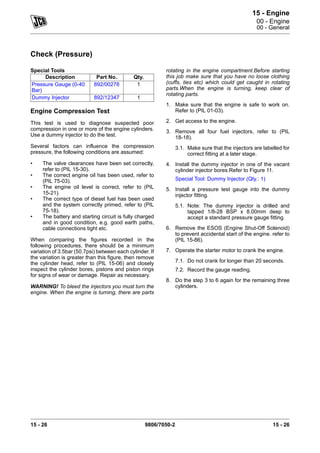 Jcb t2 t3 mech engine 4 cyl service repair manual | PDF