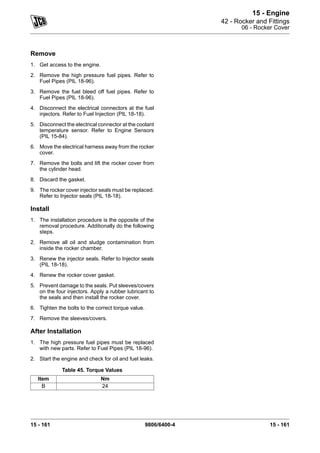 Jcb t4 f 444 elec engine (4 cyl) service repair manual | PDF