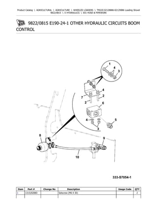 JCB TM220 Telescopic Wheeled Loader Parts Catalogue Manual (Serial ...