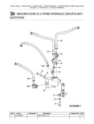 JCB TM220 Telescopic Wheeled Loader Parts Catalogue Manual (Serial ...