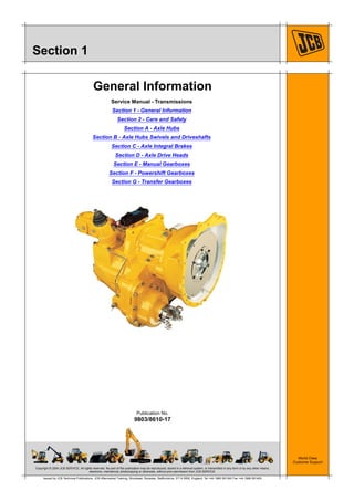 JCB Transmissions Service Repair Manual Instant Download.pdf