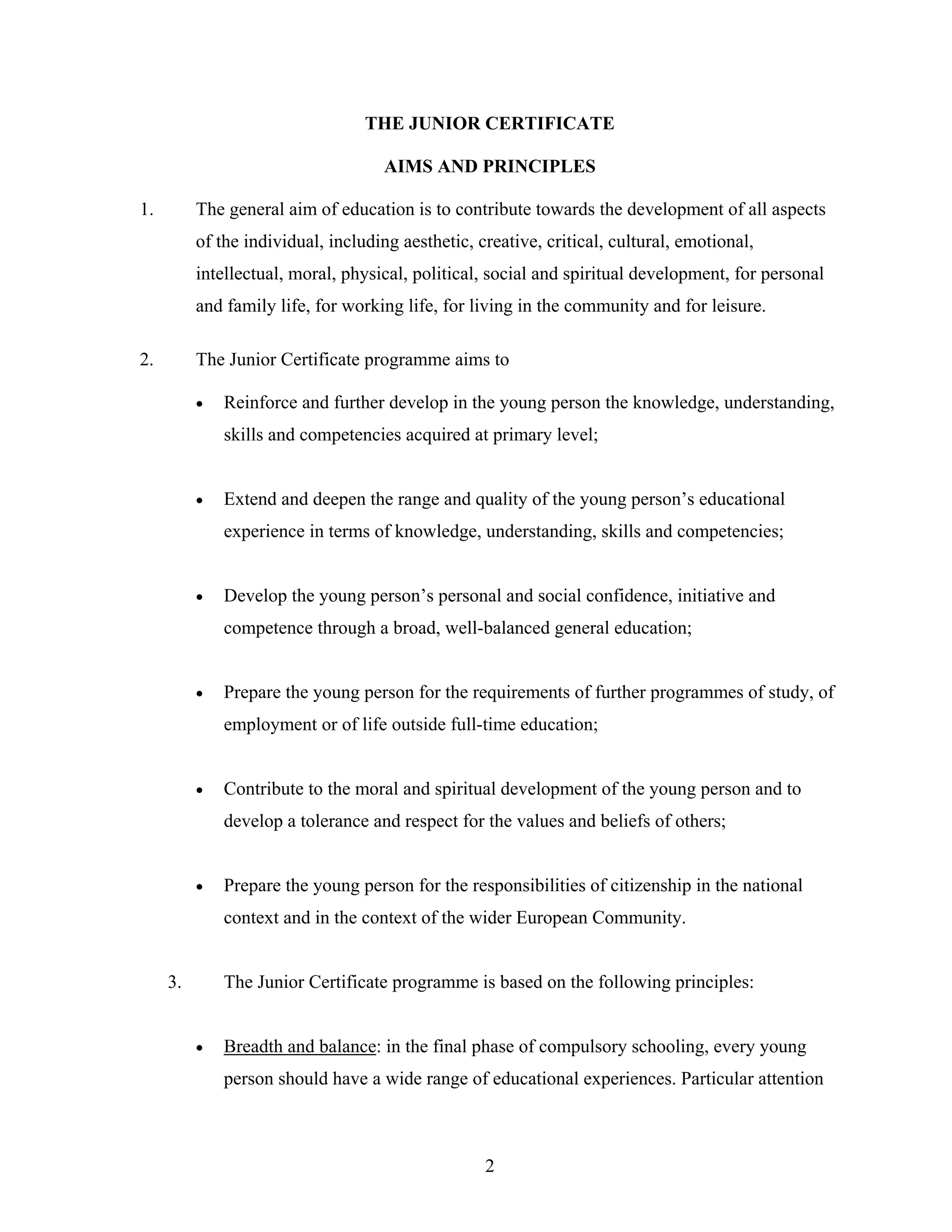 Junior Certificate Business Studies Guidelines for Teachers | PDF
