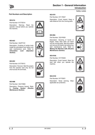 Jcb vm115 tier ii roller service repair manual sn 2034000 onwards | PDF
