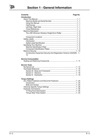 Jcb vm115 tier ii roller service repair manual sn 2034000 onwards | PDF
