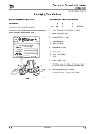 Jcb wls 432 zx wheeled loading shovel service repair manual sn 1507477 ...