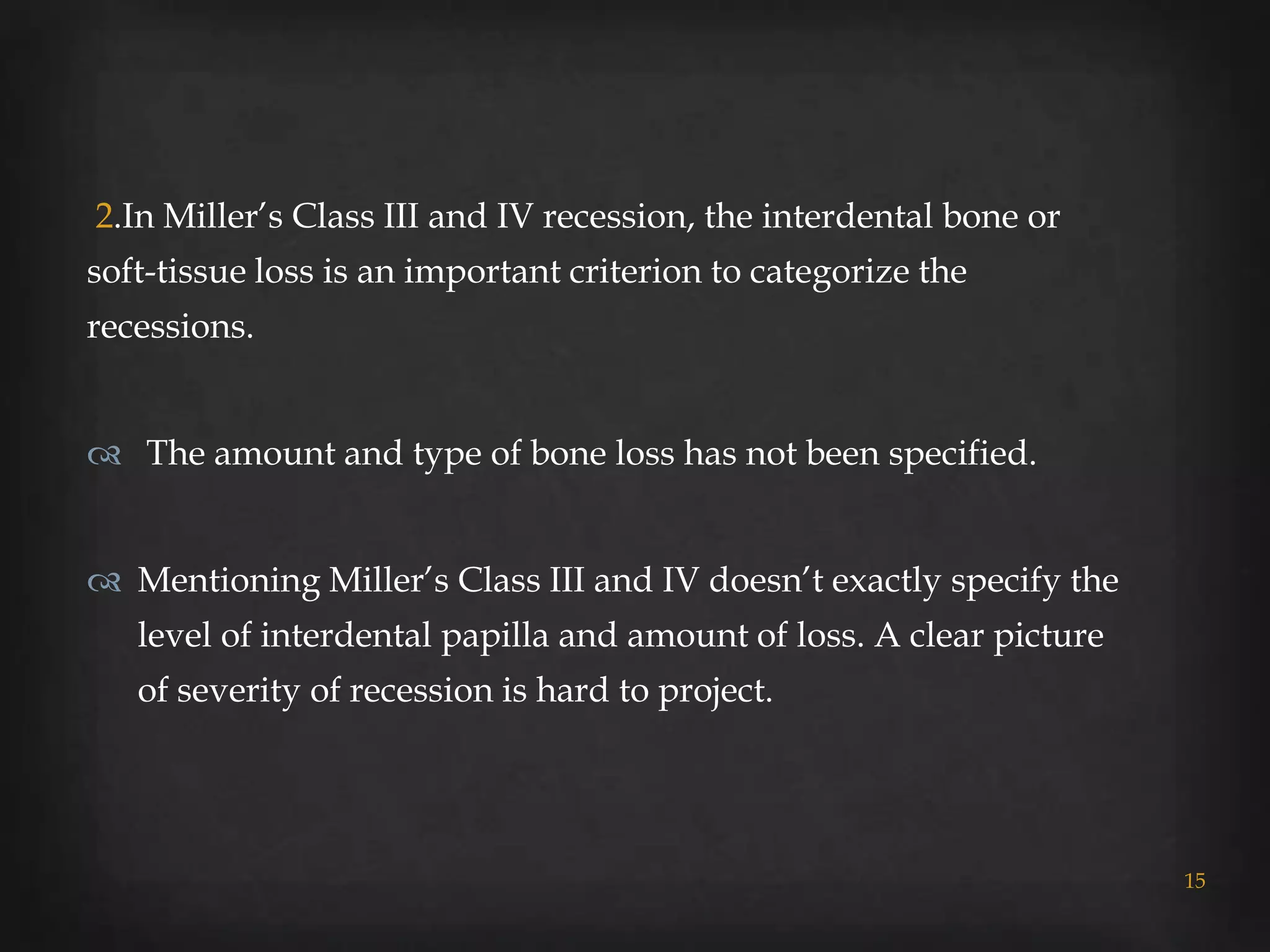 Gingival recession classifications | PPTX