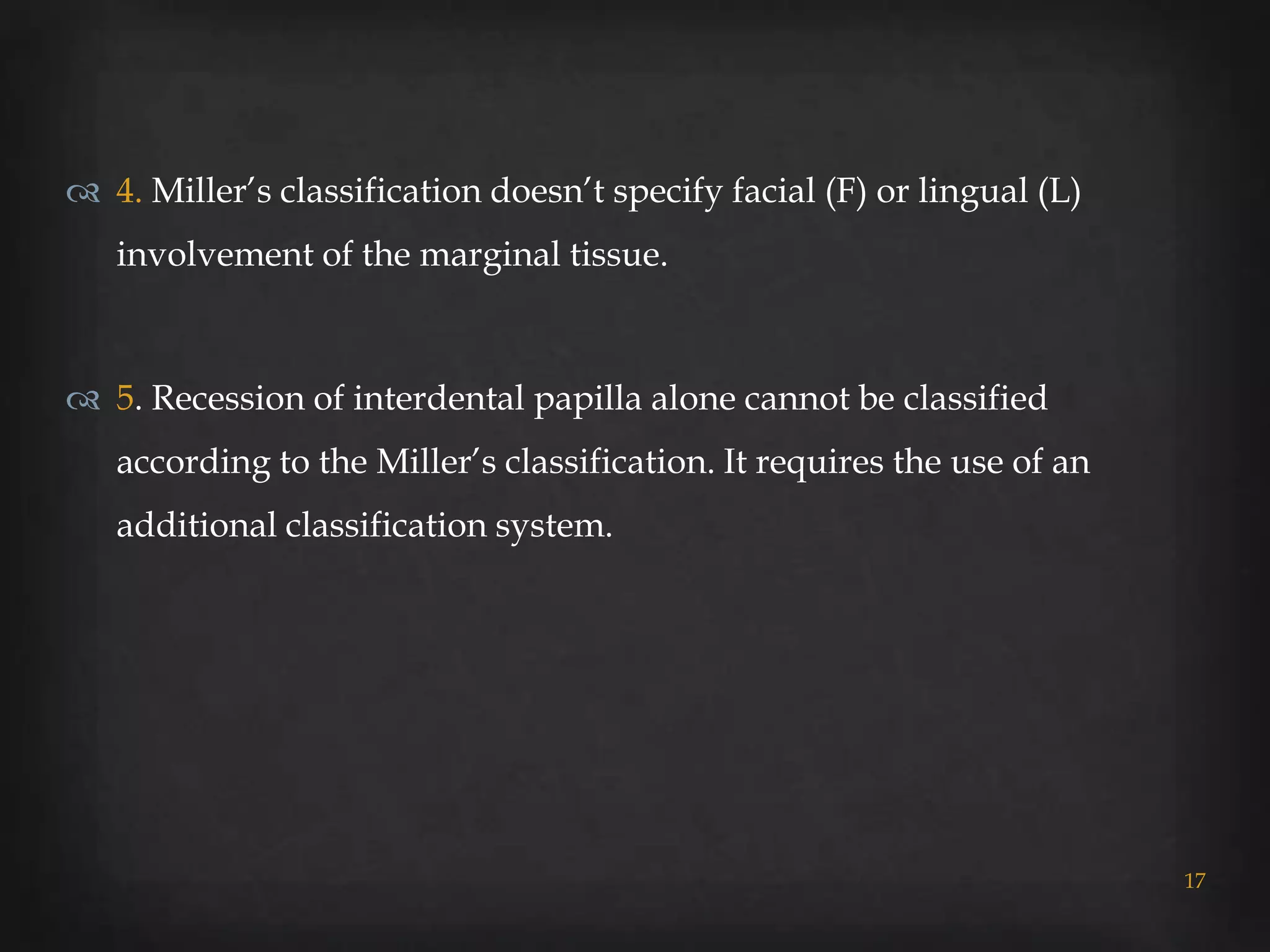 Gingival recession classifications | PPTX