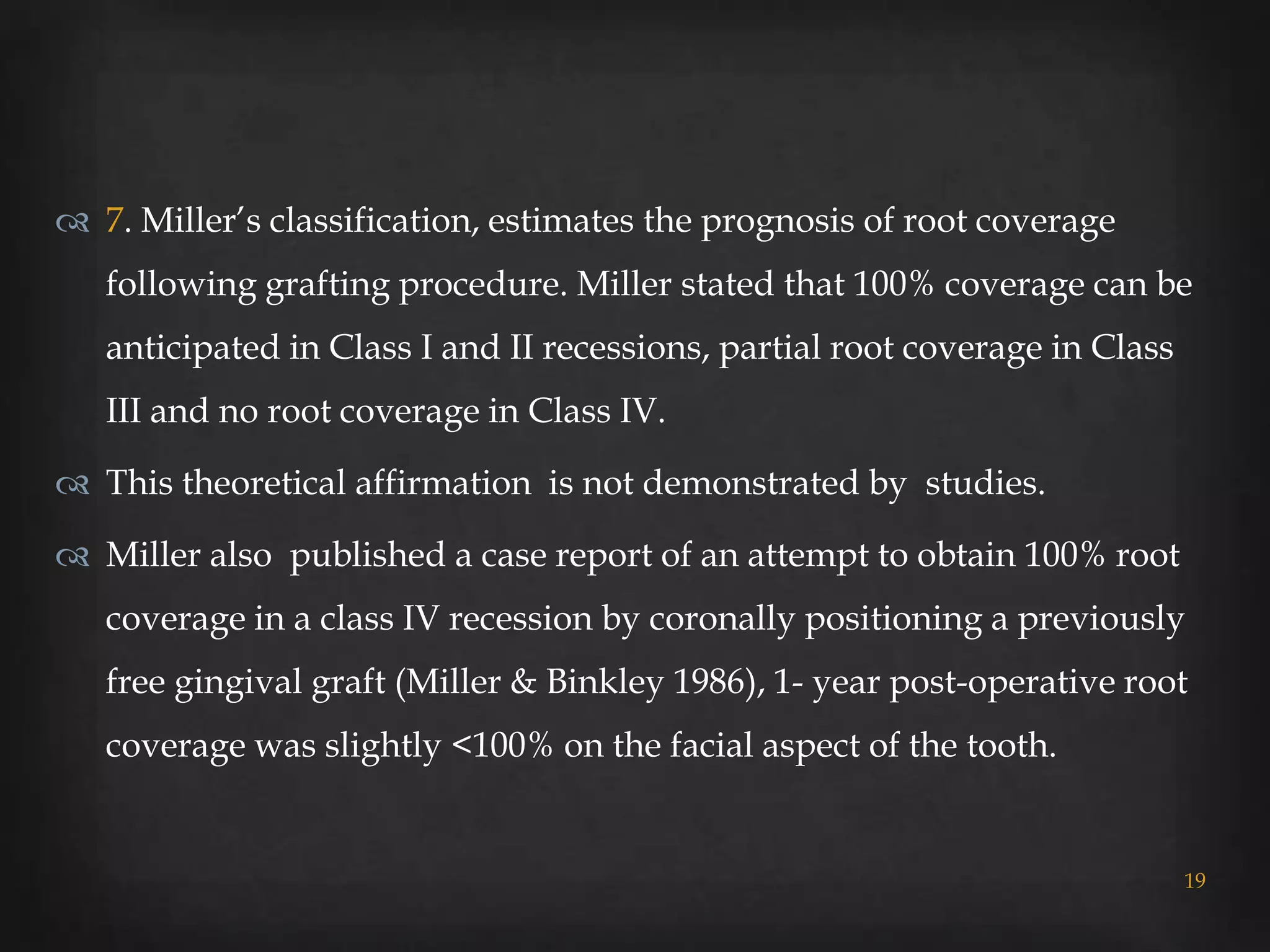 Gingival recession classifications | PPTX