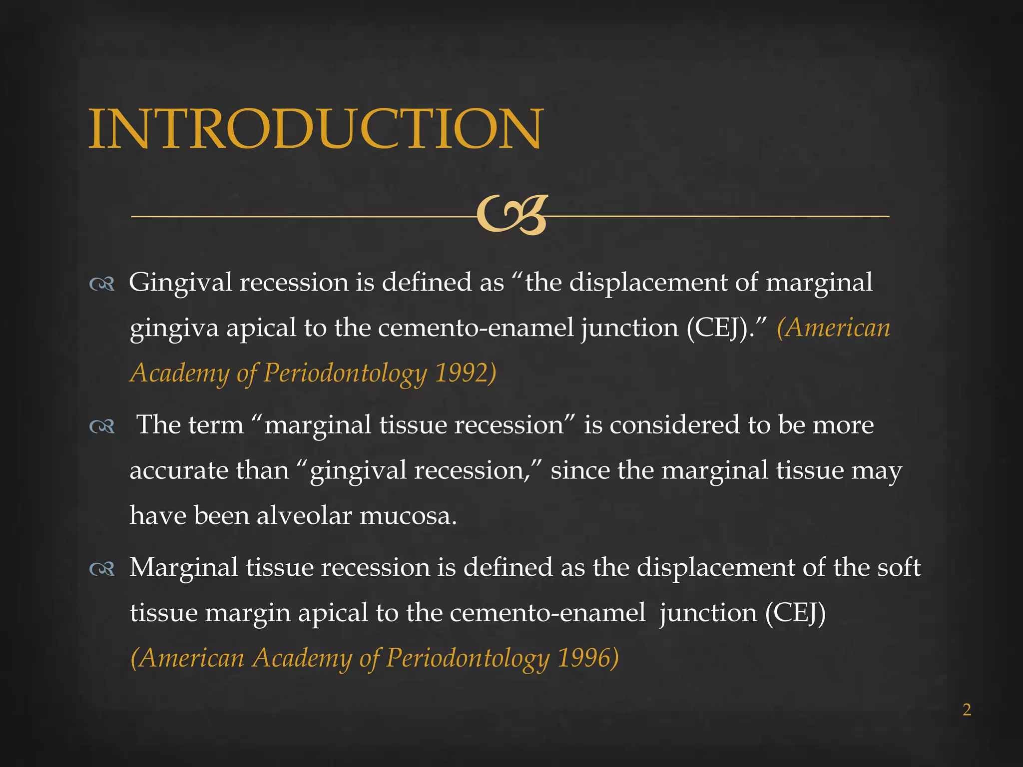Gingival recession classifications | PPTX