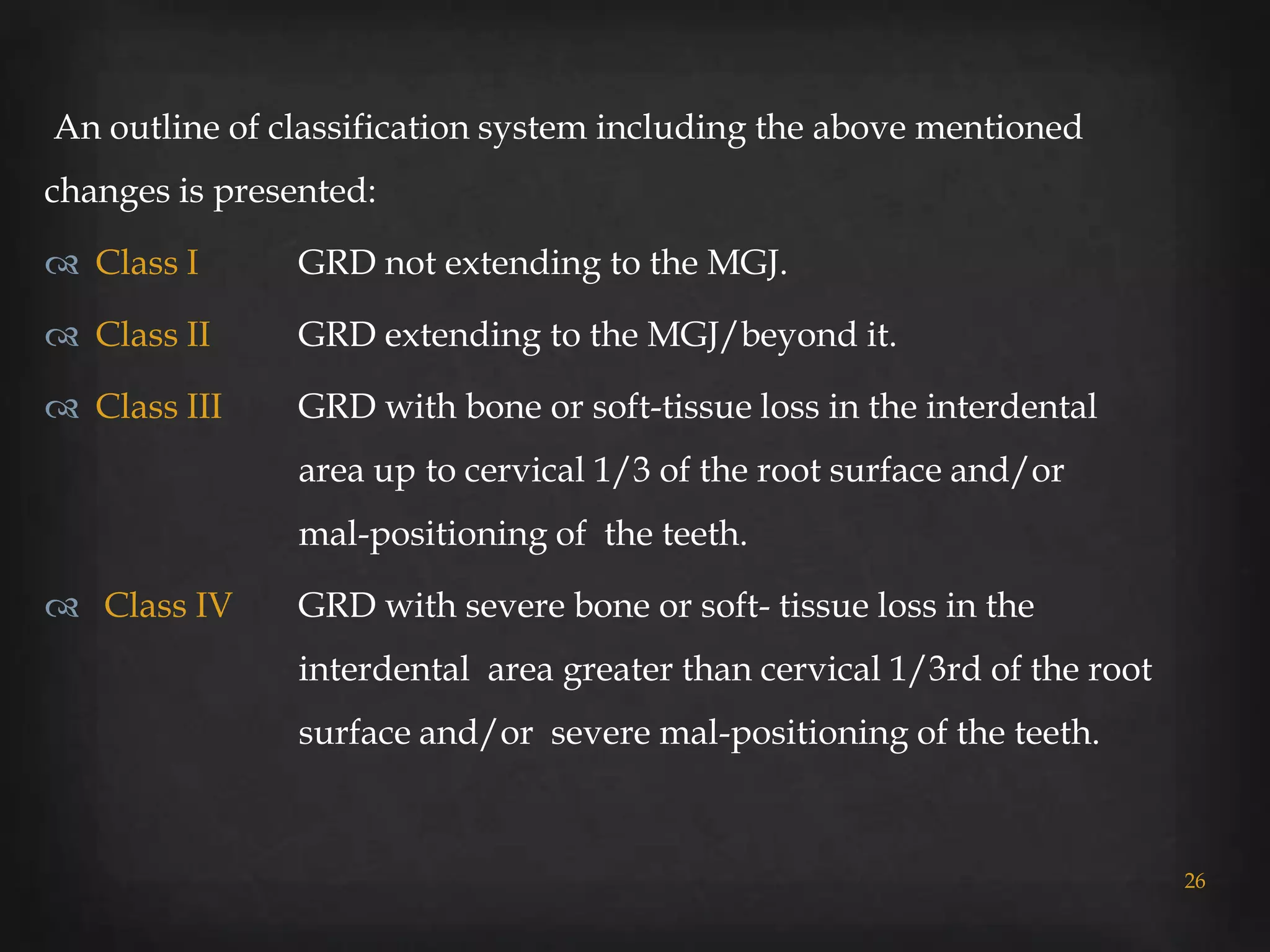 Gingival recession classifications | PPTX