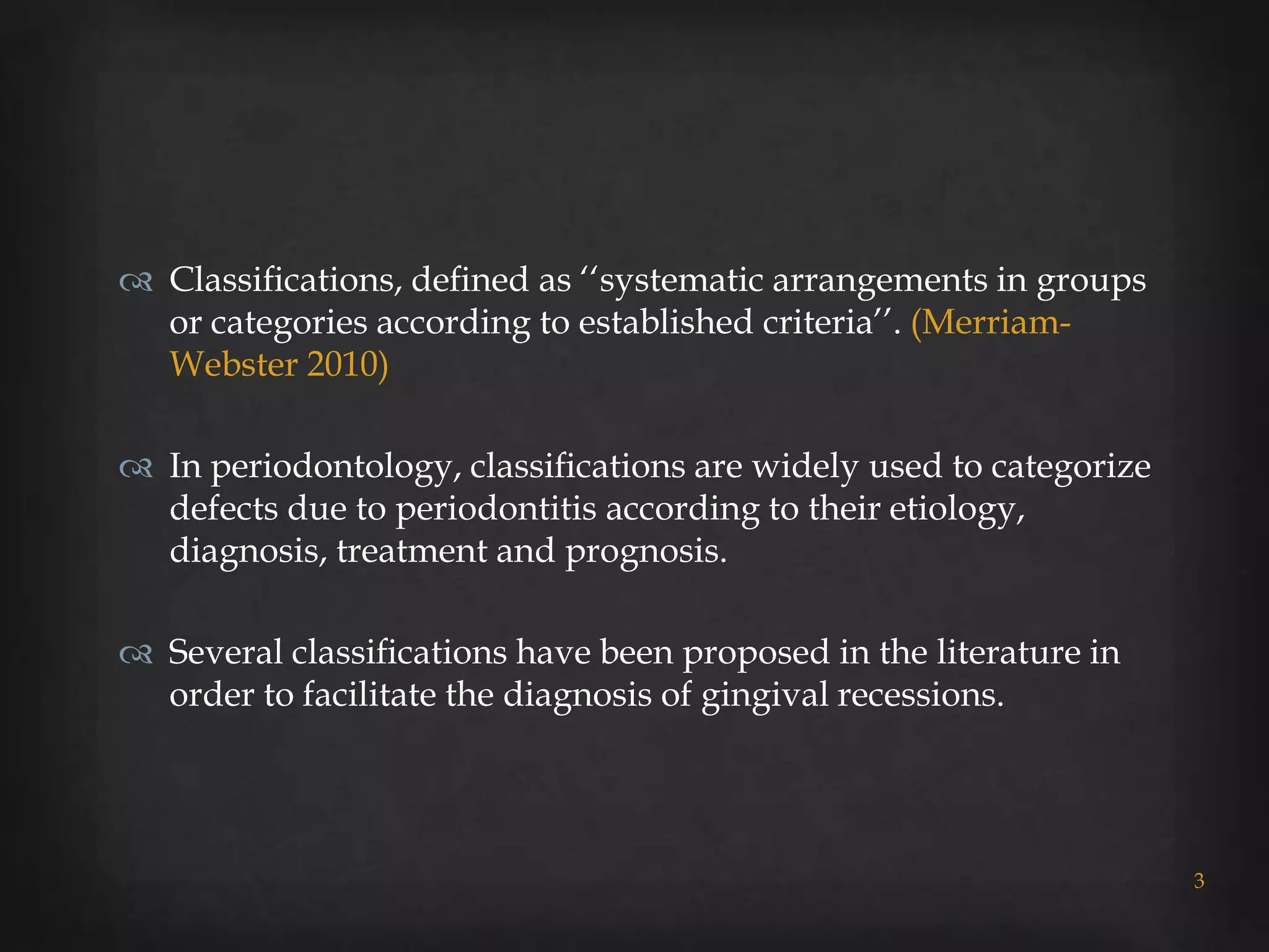 Gingival recession classifications | PPTX