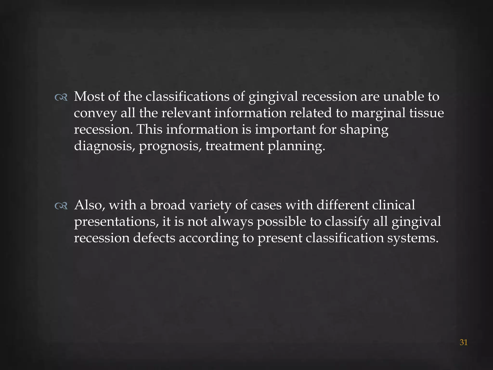 Gingival recession classifications | PPTX