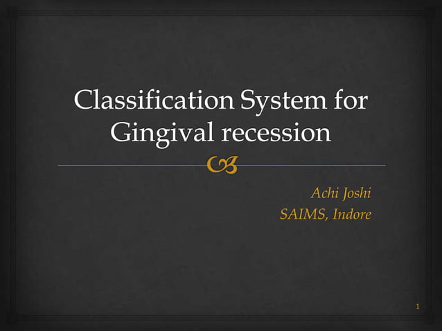 Gingival recession classifications | PPTX | Dental Health | Diseases ...