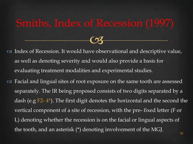 Gingival recession classifications | PPTX | Dental Health | Diseases ...