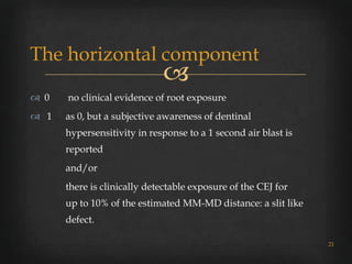 Gingival recession classifications | PPTX