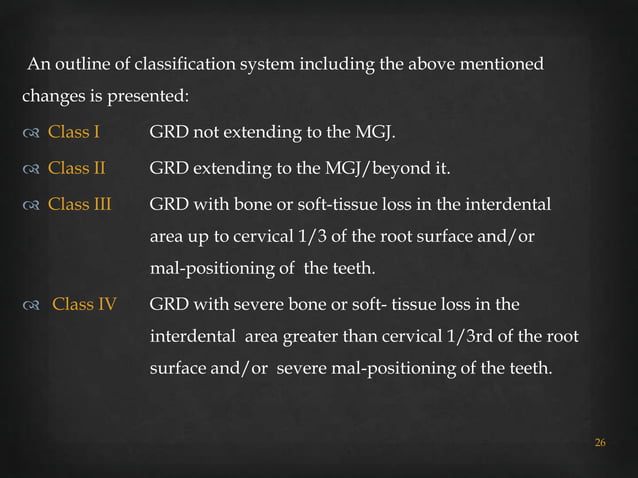 Gingival recession classifications | PPTX | Dental Health | Diseases ...