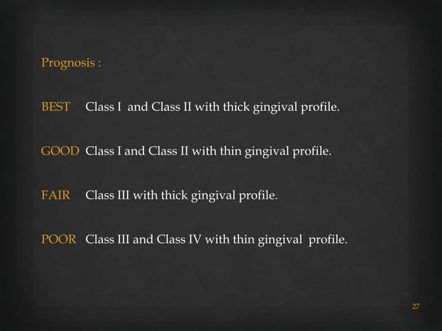 Gingival recession classifications | PPTX | Dental Health | Diseases ...