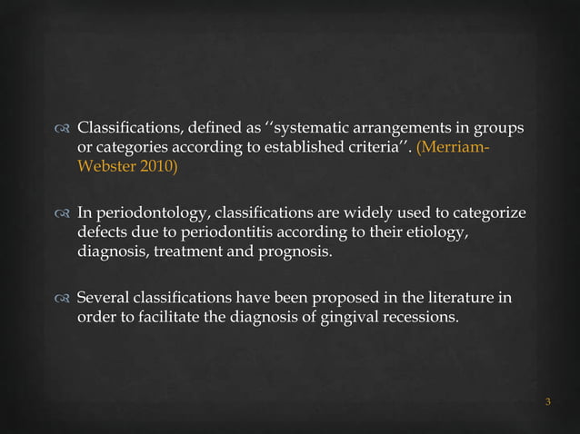 Gingival recession classifications | PPTX | Dental Health | Diseases ...