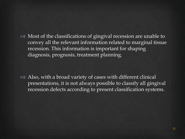 Gingival recession classifications | PPTX | Dental Health | Diseases ...