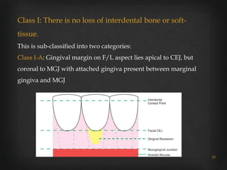 Gingival recession classifications | PPTX