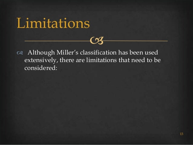 Gingival recession classifications