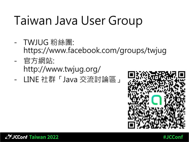 JCConf 2022 - New Features in Java 18 & 19 | PPT