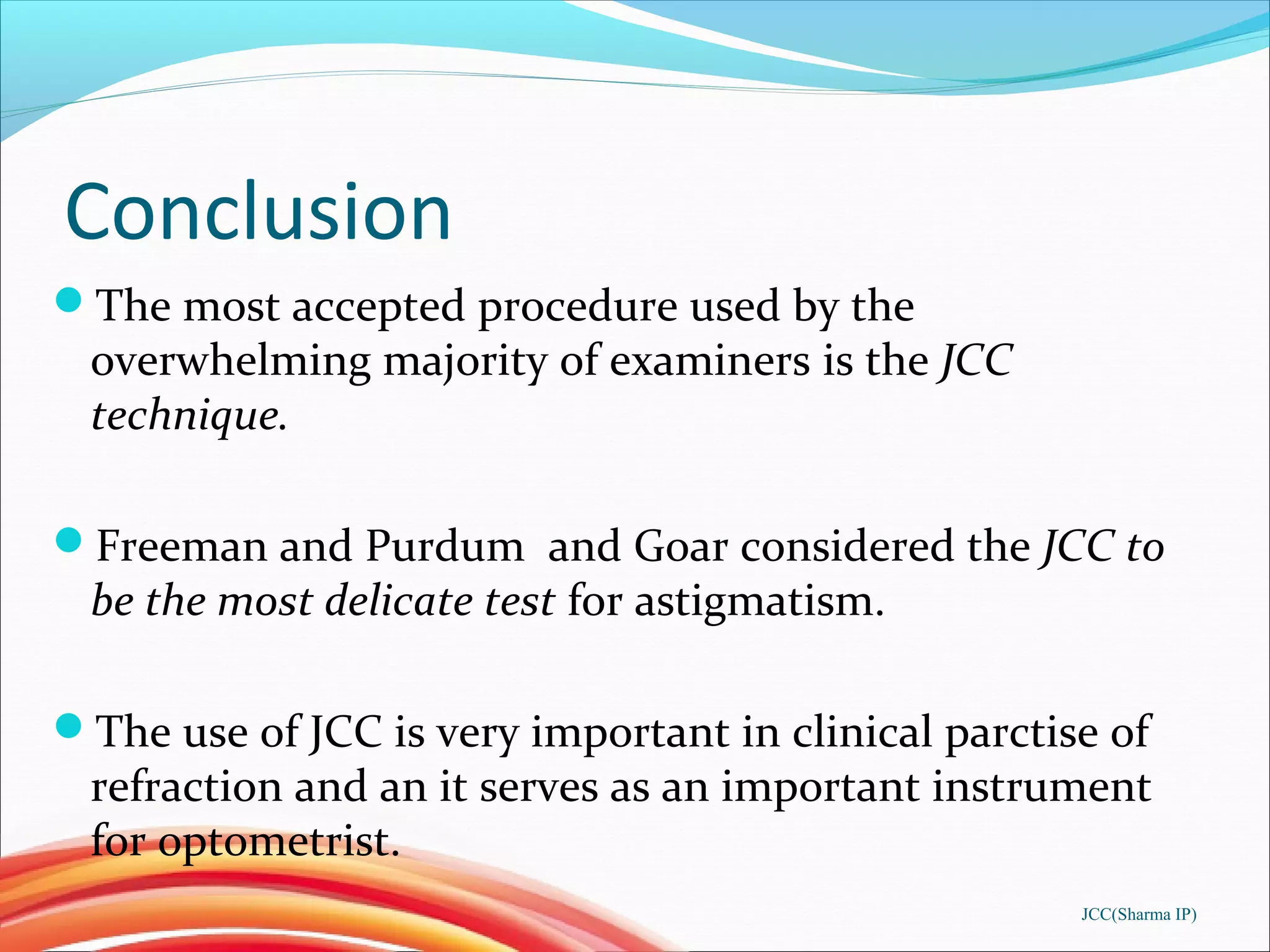 JCC -Jackson Cross Cylinder | PPT