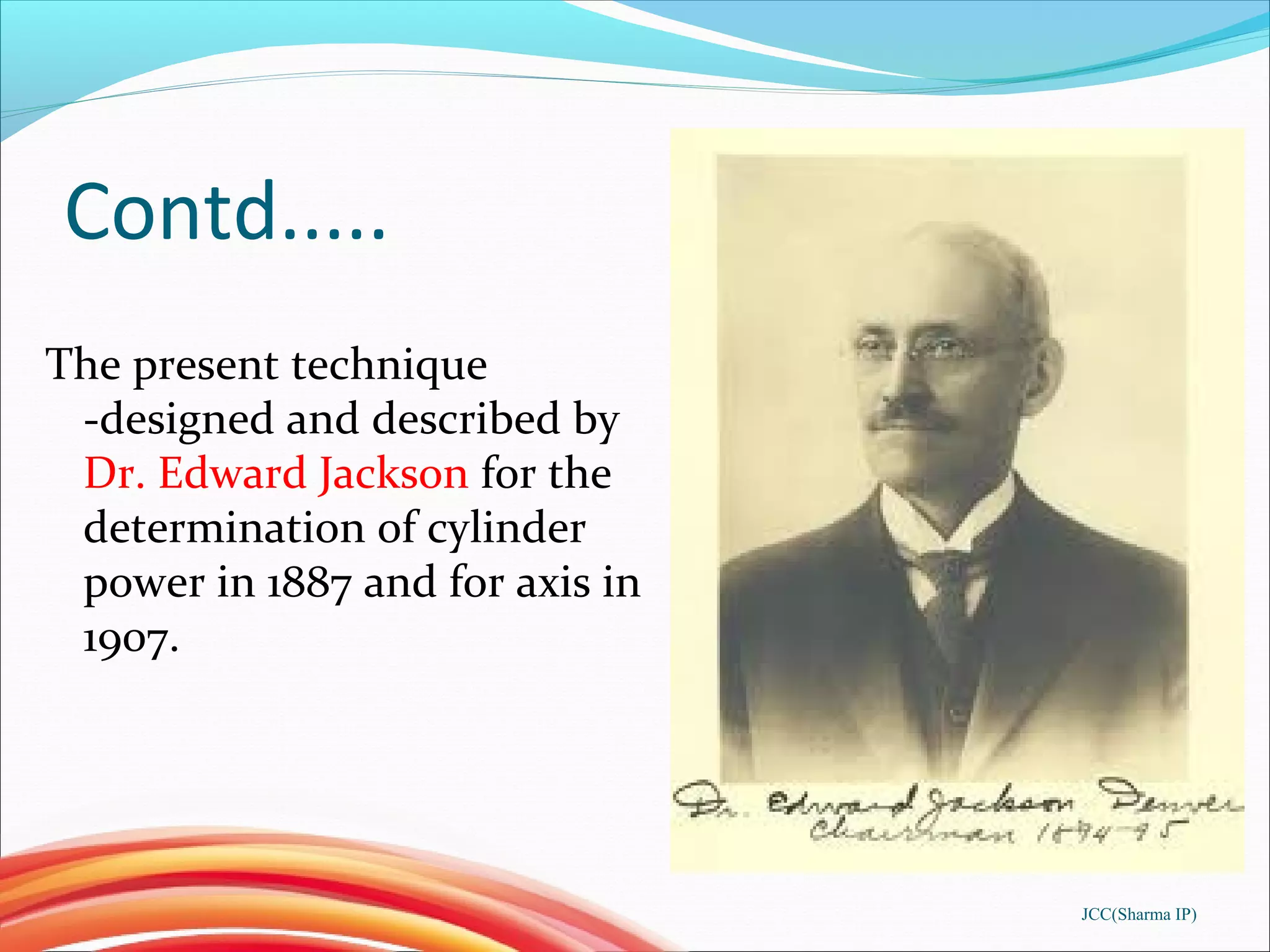 JCC -Jackson Cross Cylinder | PPT