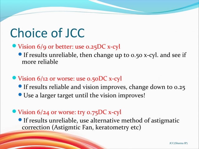 JCC -Jackson Cross Cylinder | PPT