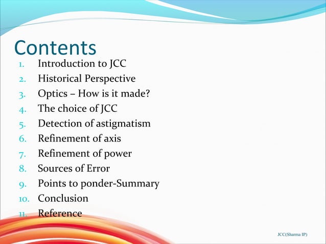 JCC -Jackson Cross Cylinder | PPT