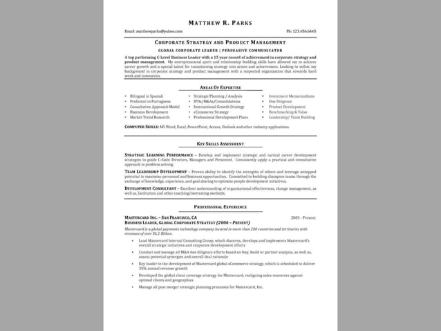 Jcc Sample Resumes1 | PPT