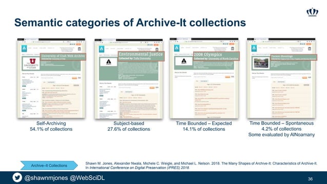 Improving Collection Understanding in Web Archives | PPT