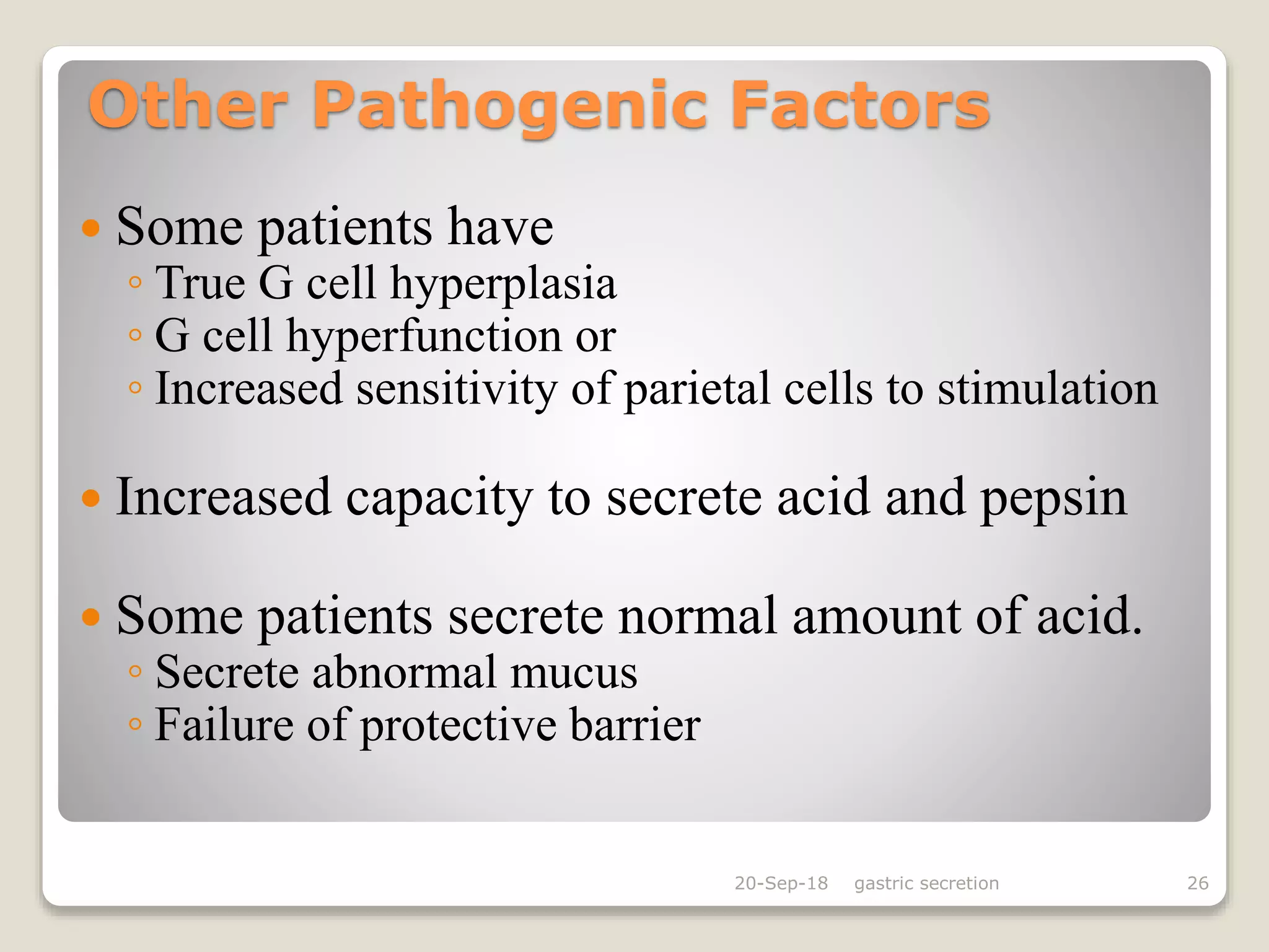 Acid secretion | PPTX