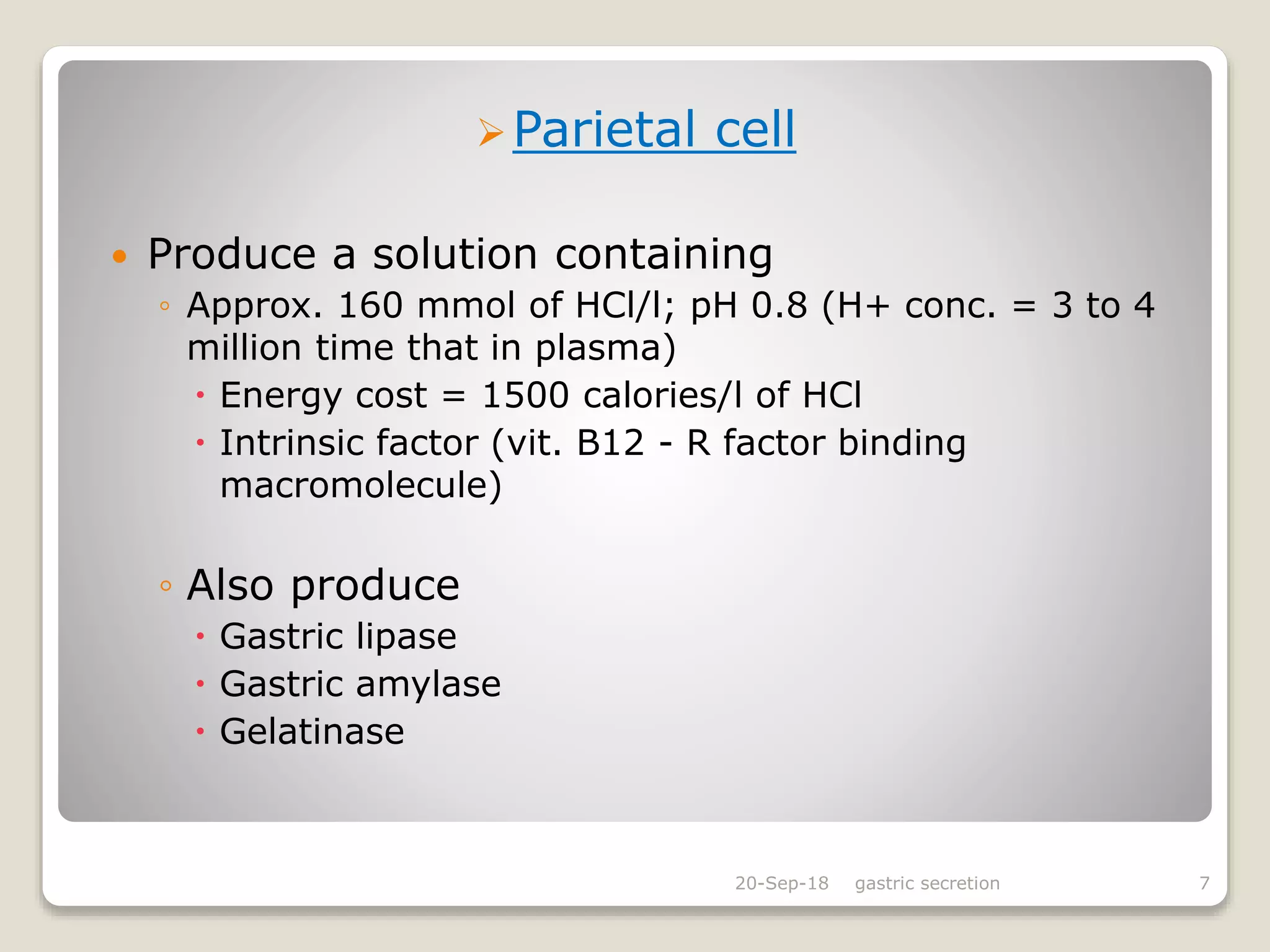Acid secretion | PPTX